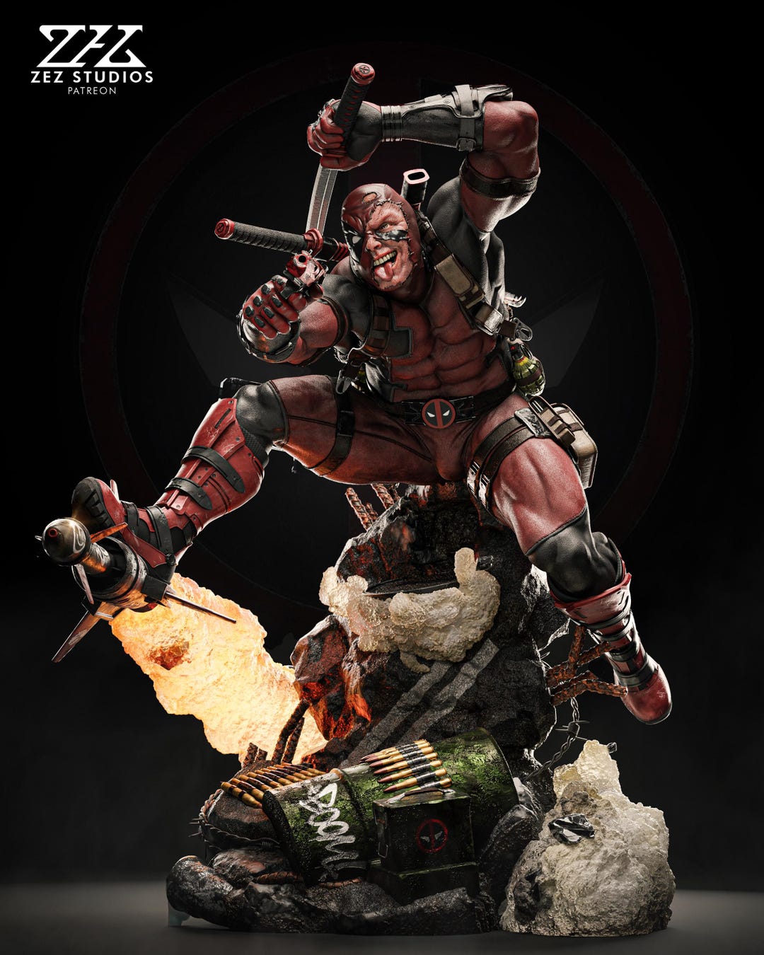 Collectable Figure Custom 8K Extra Head Resin 3D Print 1/8 Scale - Etsy