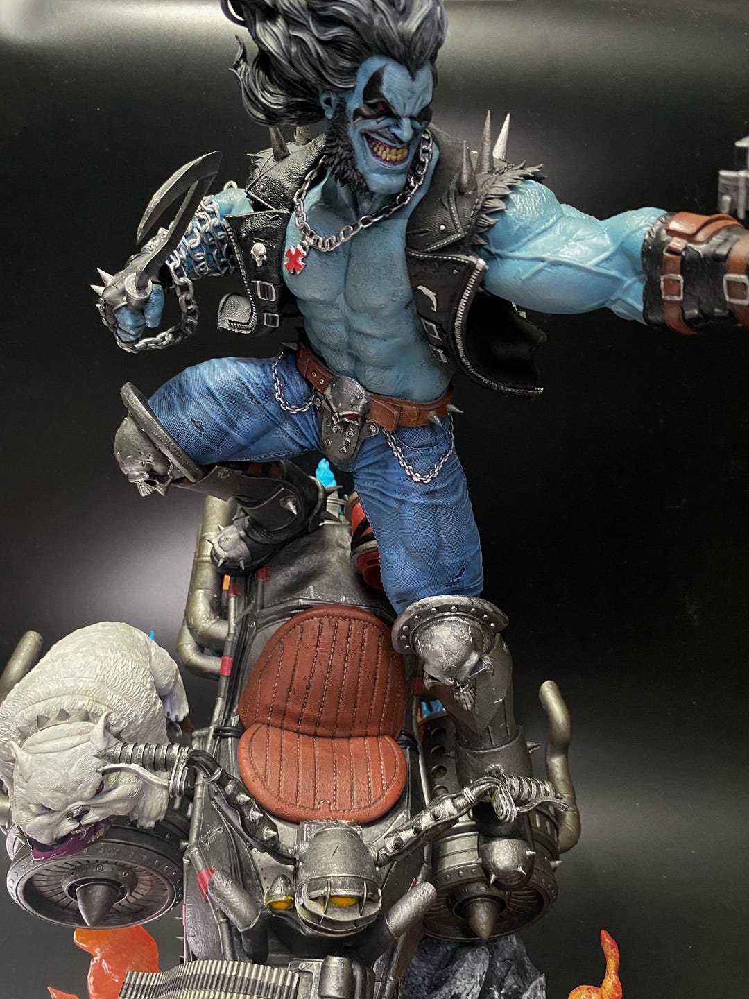 Blue Devil 14K Resin 3D Print Collectible Statue - Etsy
