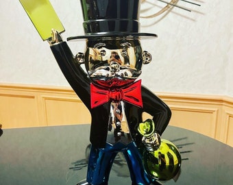 Custom 16 Chrome Monopoly Man Statue Sculpture Alec Monopoly Pop Art - Etsy