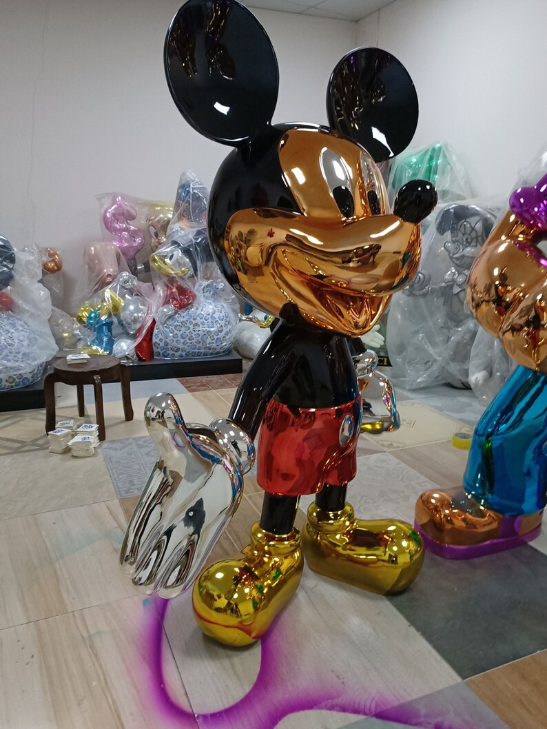 5.5ft Custom Candy Chrome Mickey Mouse Statue Sculpture Pop - Etsy