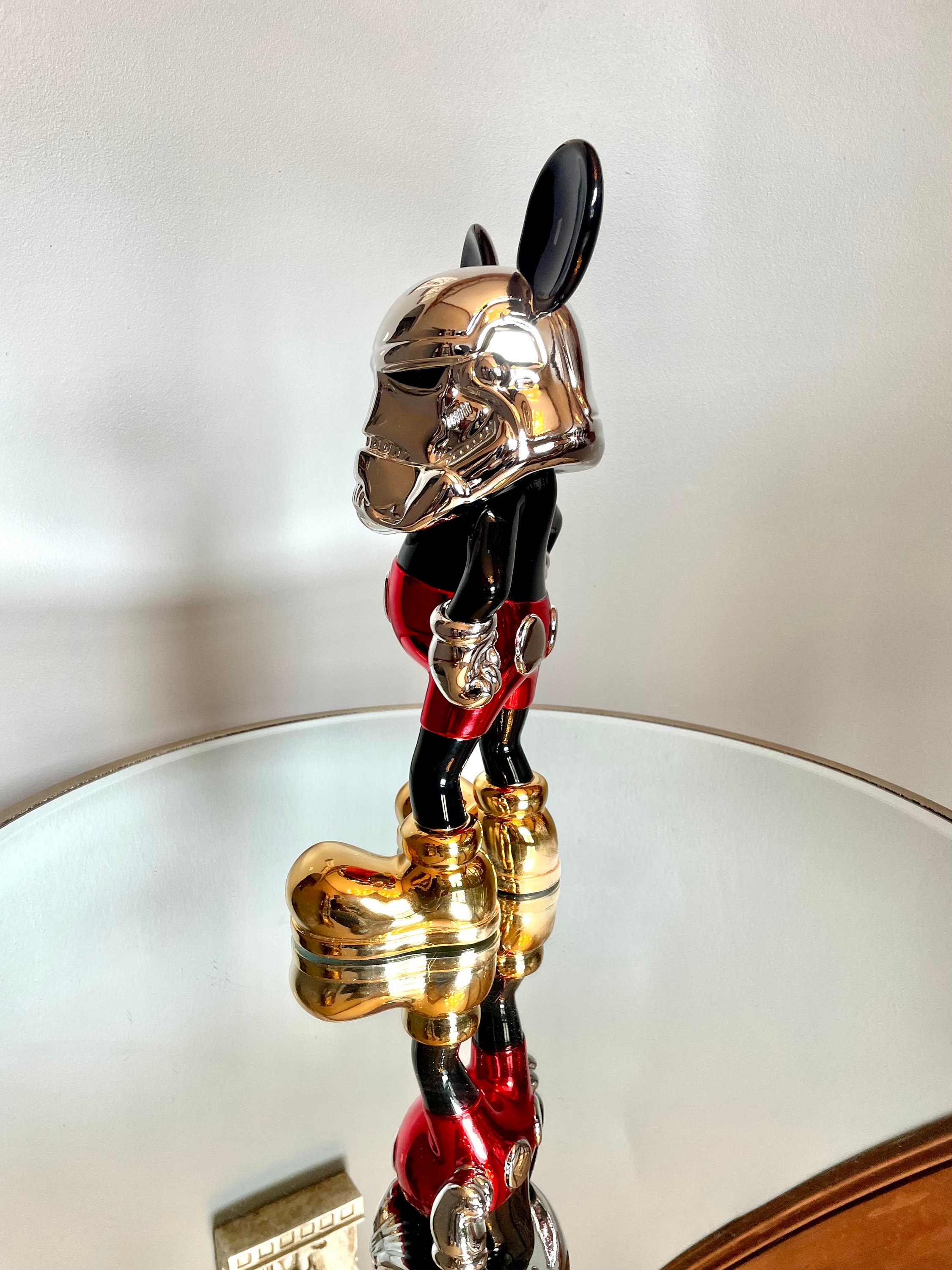 Custom 15” Candy Chrome Star Wars Stormtrooper Mickey Mouse Statue ...
