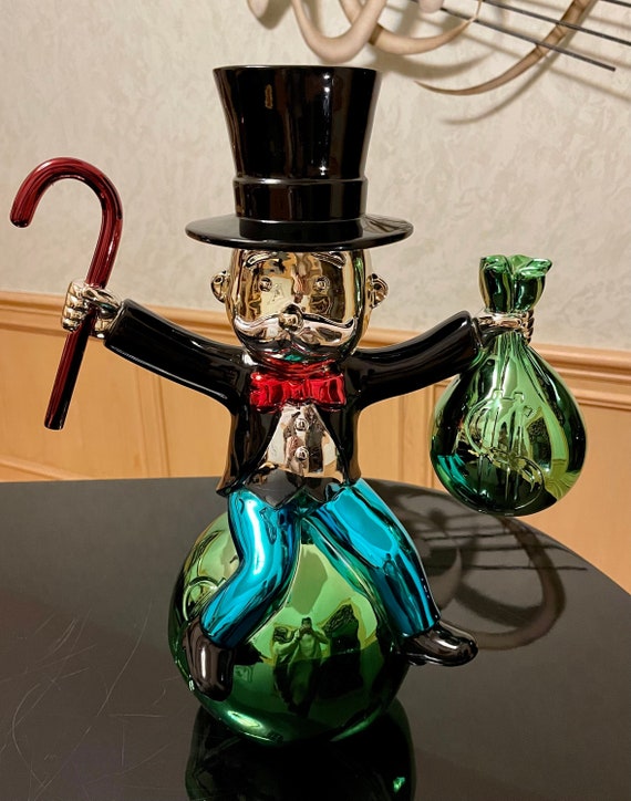 Custom 16 Chrome Monopoly Man Statue Sculpture Alec Monopoly - Etsy