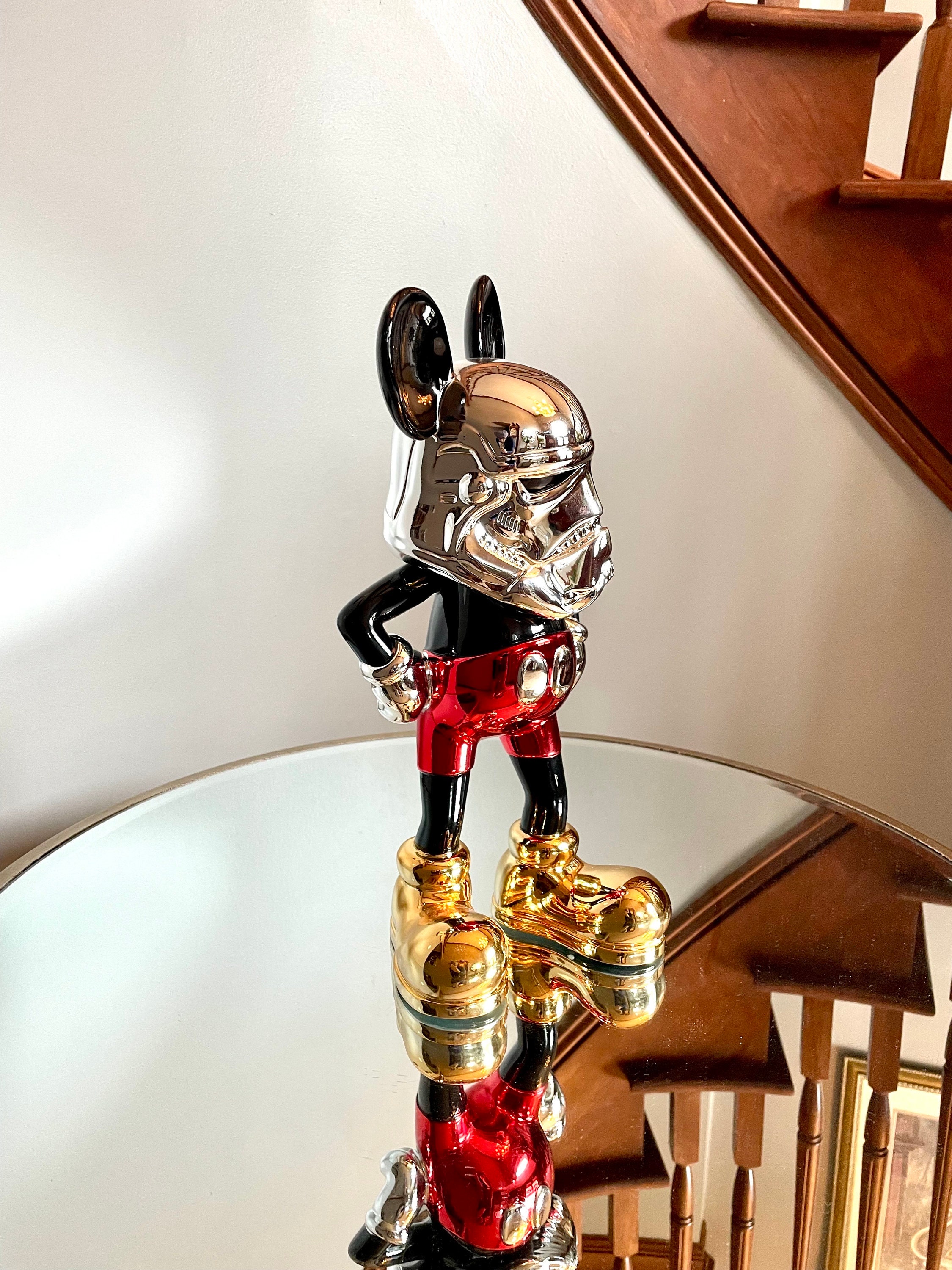 Custom 15” Candy Chrome Star Wars Stormtrooper Mickey Mouse Statue ...