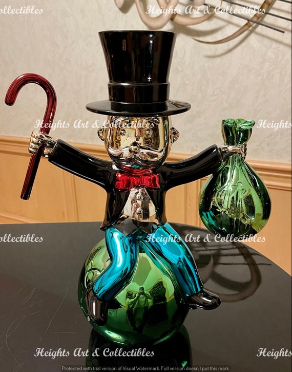 Custom 16 Chrome Monopoly Man Statue Sculpture Alec Monopoly - Etsy