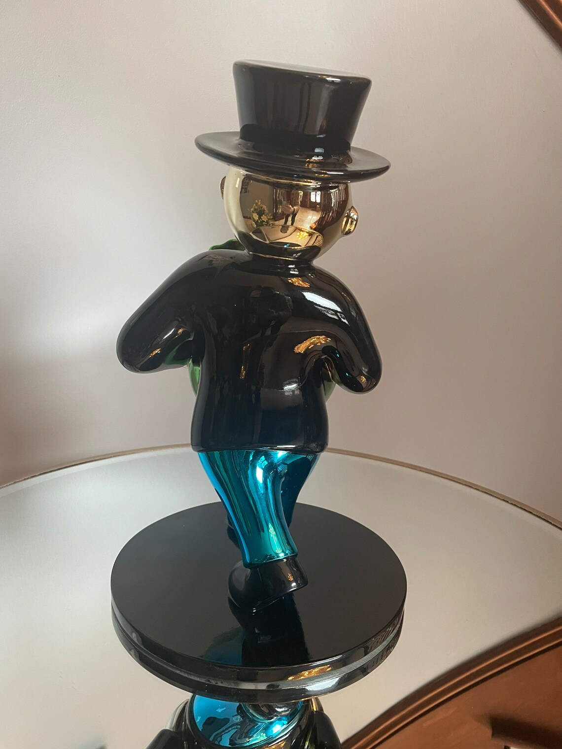 Custom 16 Chrome Monopoly Man Walking Holding Money Statue - Etsy