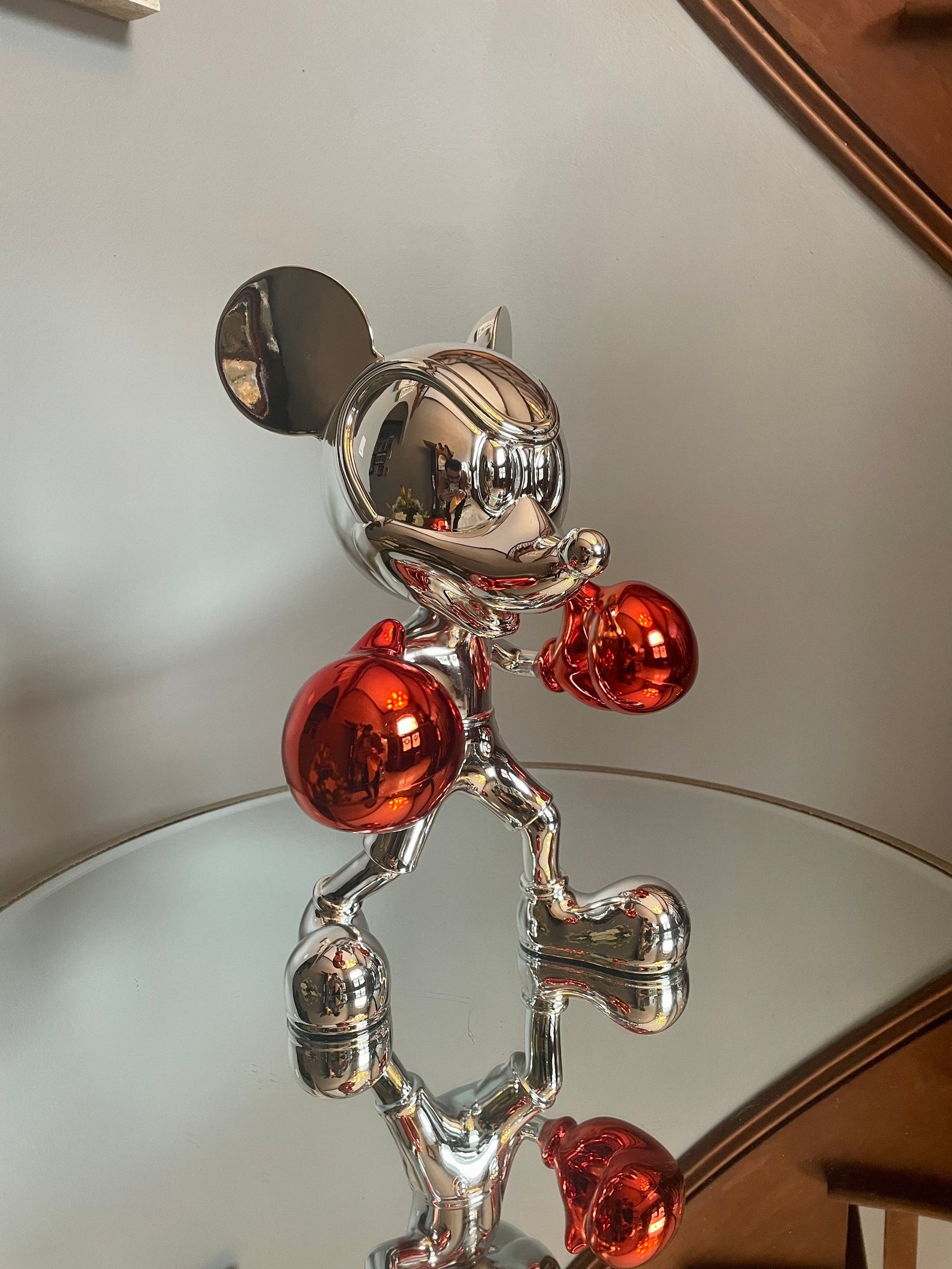 Custom 15 Candy Chrome Silver Boxing Mickey Mouse With Boxing Gloves ...