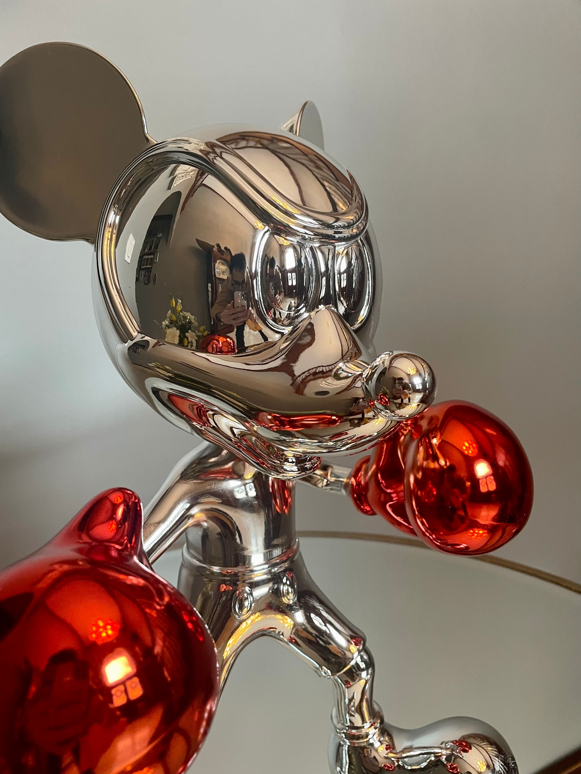 Custom 15 Candy Chrome Silver Boxing Mickey Mouse With Boxing Gloves ...