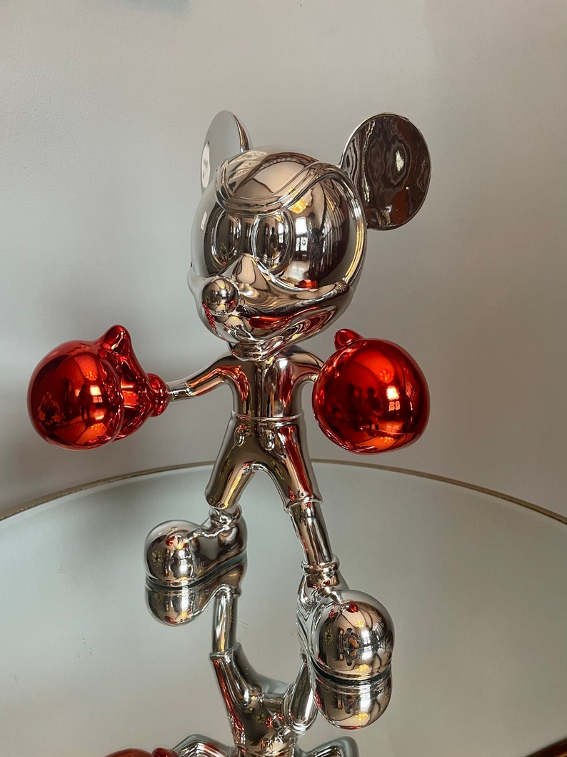 Custom 15 Candy Chrome Silver Boxing Mickey Mouse With Boxing Gloves ...