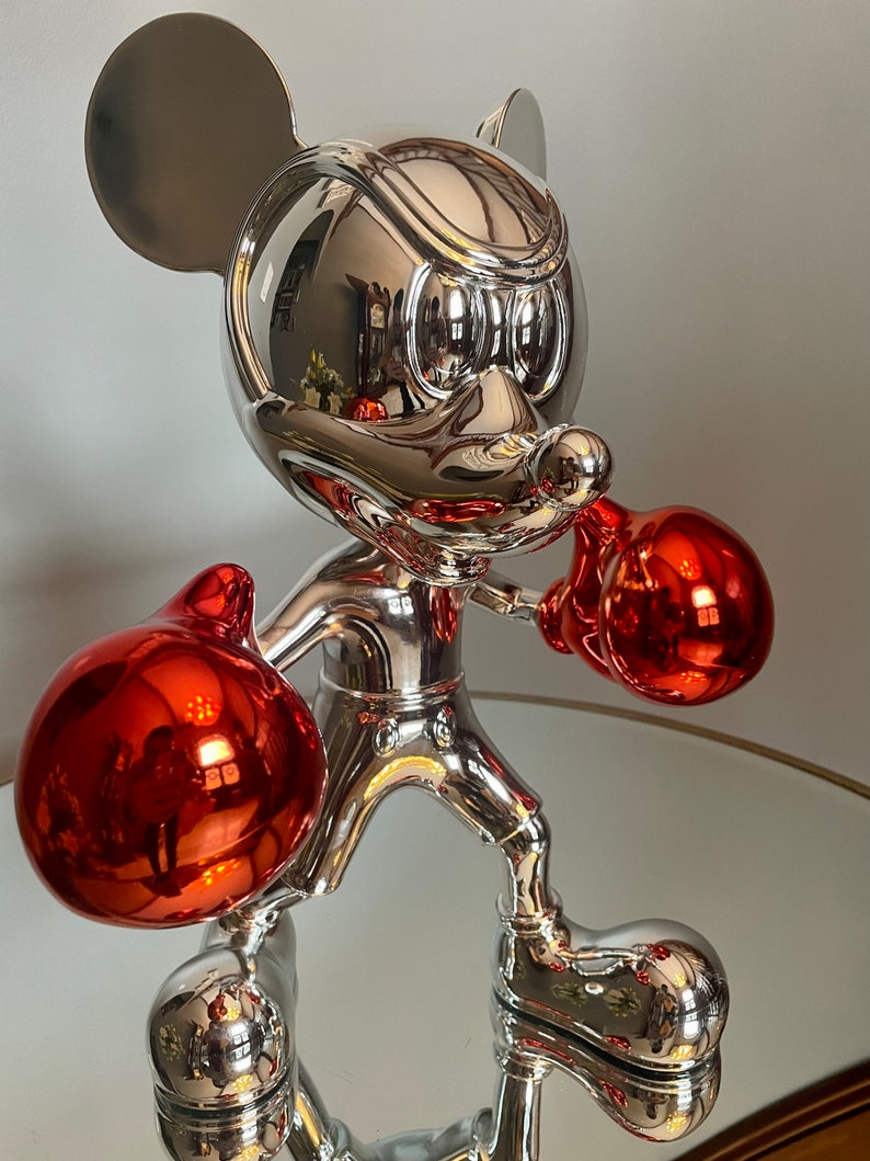 Custom 15 Candy Chrome Silver Boxing Mickey Mouse With Boxing Gloves ...
