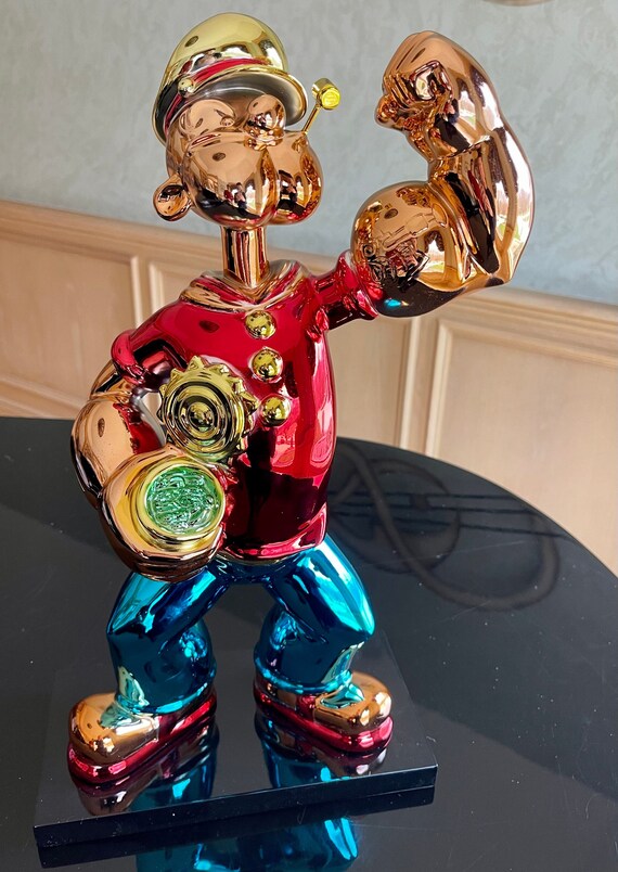 Custom 15 Chrome Red Popeye the Sailor Man Wynn Statue - Etsy