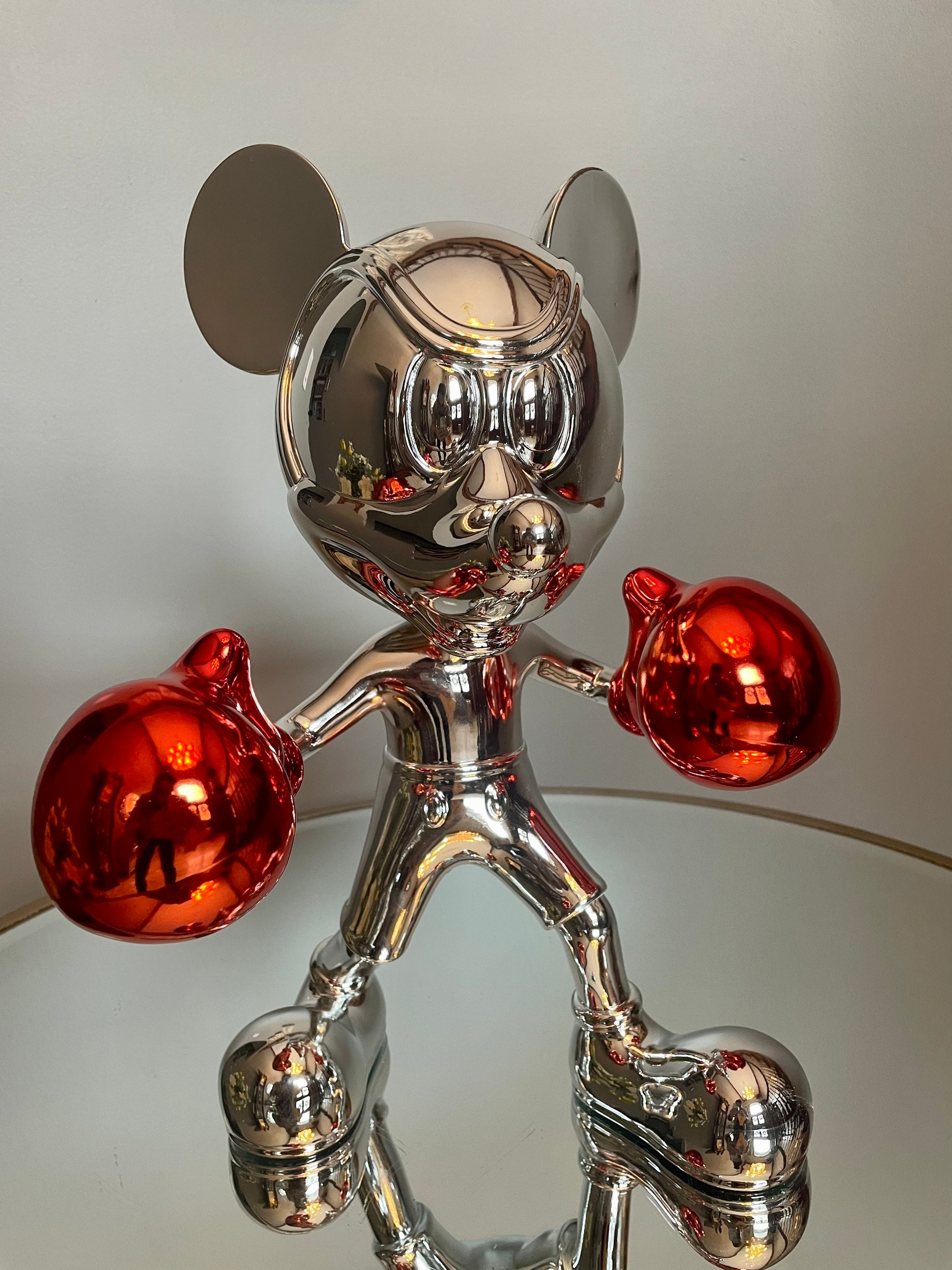 Custom 15 Candy Chrome Silver Boxing Mickey Mouse With Boxing Gloves ...