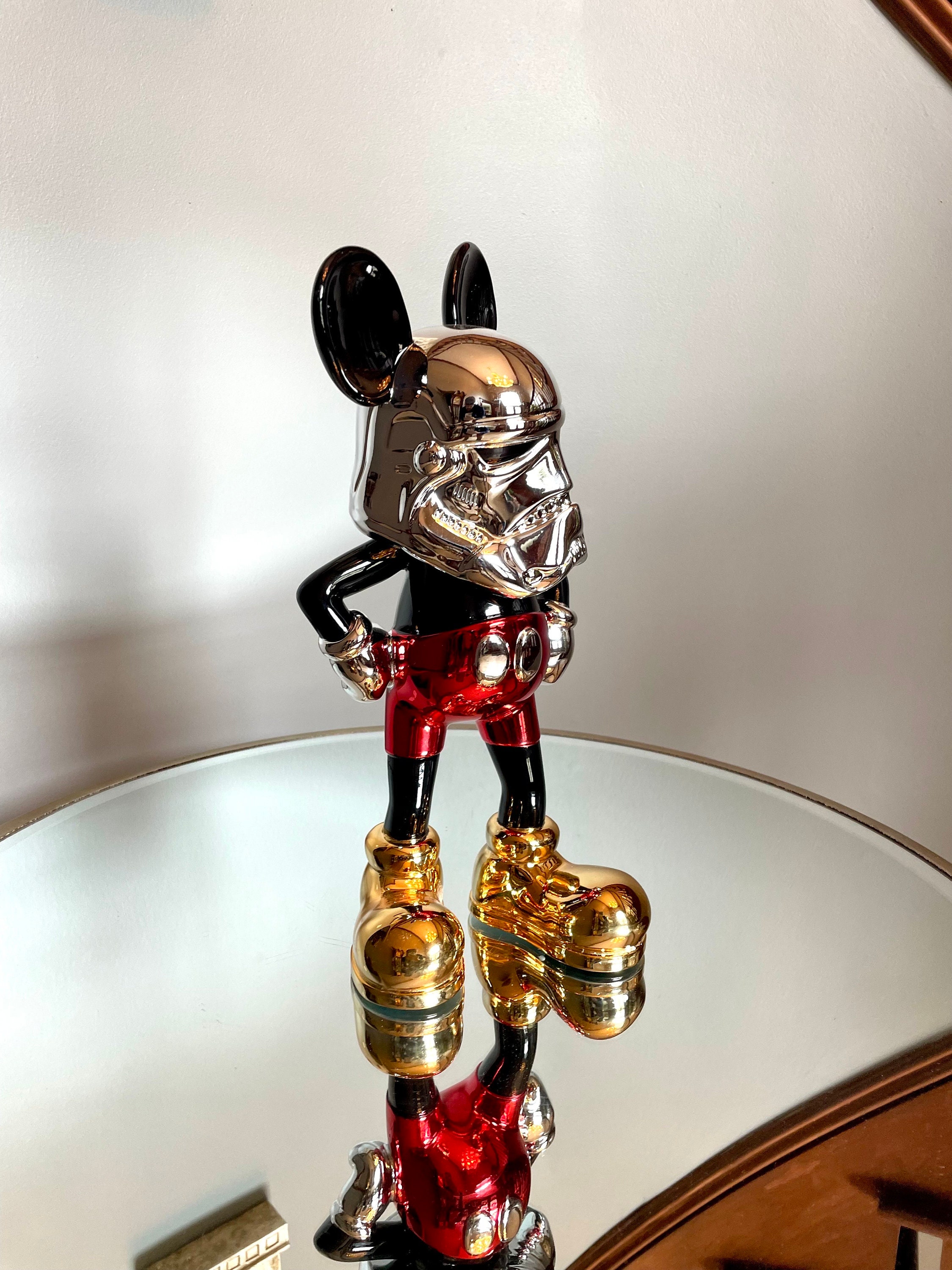 Custom 15” Candy Chrome Star Wars Stormtrooper Mickey Mouse Statue ...