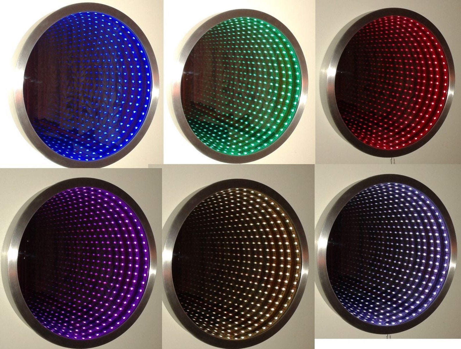 Infinity Mirror Wall Decor, LED Infinity Mirror With Ultra Dense LED ...