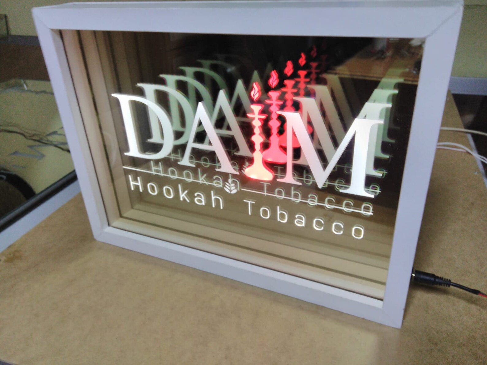 Custom Infinity Mirror Wall Decor, Business Firm Presentation, LED ...