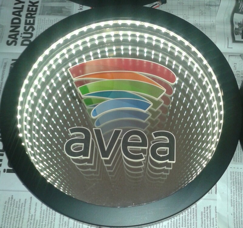 Infinity Mirror Wall Decor, Custom LED Infinity Mirror, Single Color ...