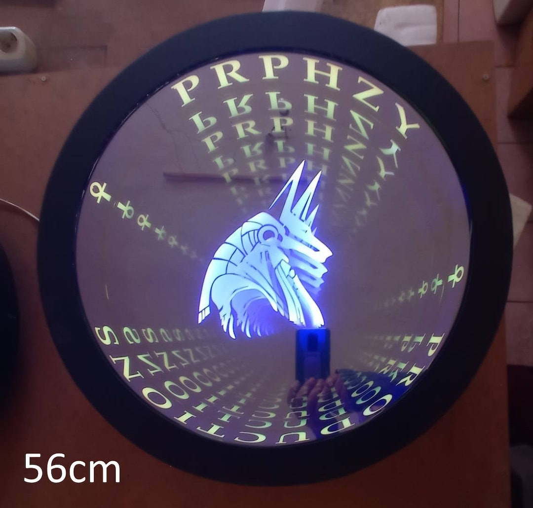 Infinity Mirror Wall Decor, Custom LED Infinity Mirror, Single Color ...