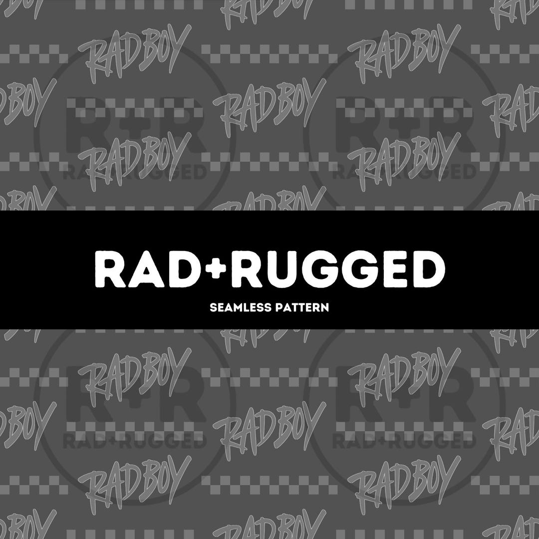 Rad Boy Seamless File Pattern | Gray Digital Paper - Etsy