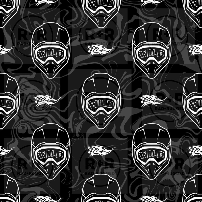 Motorcycle Seamless Pattern... Boy Seamless Pattern… Motocross Digital ...