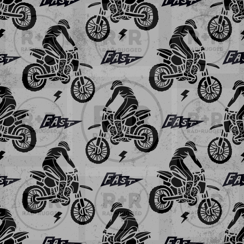 Motocross Seamless File.... Boy Digital Paper.... Repeating Patterns ...