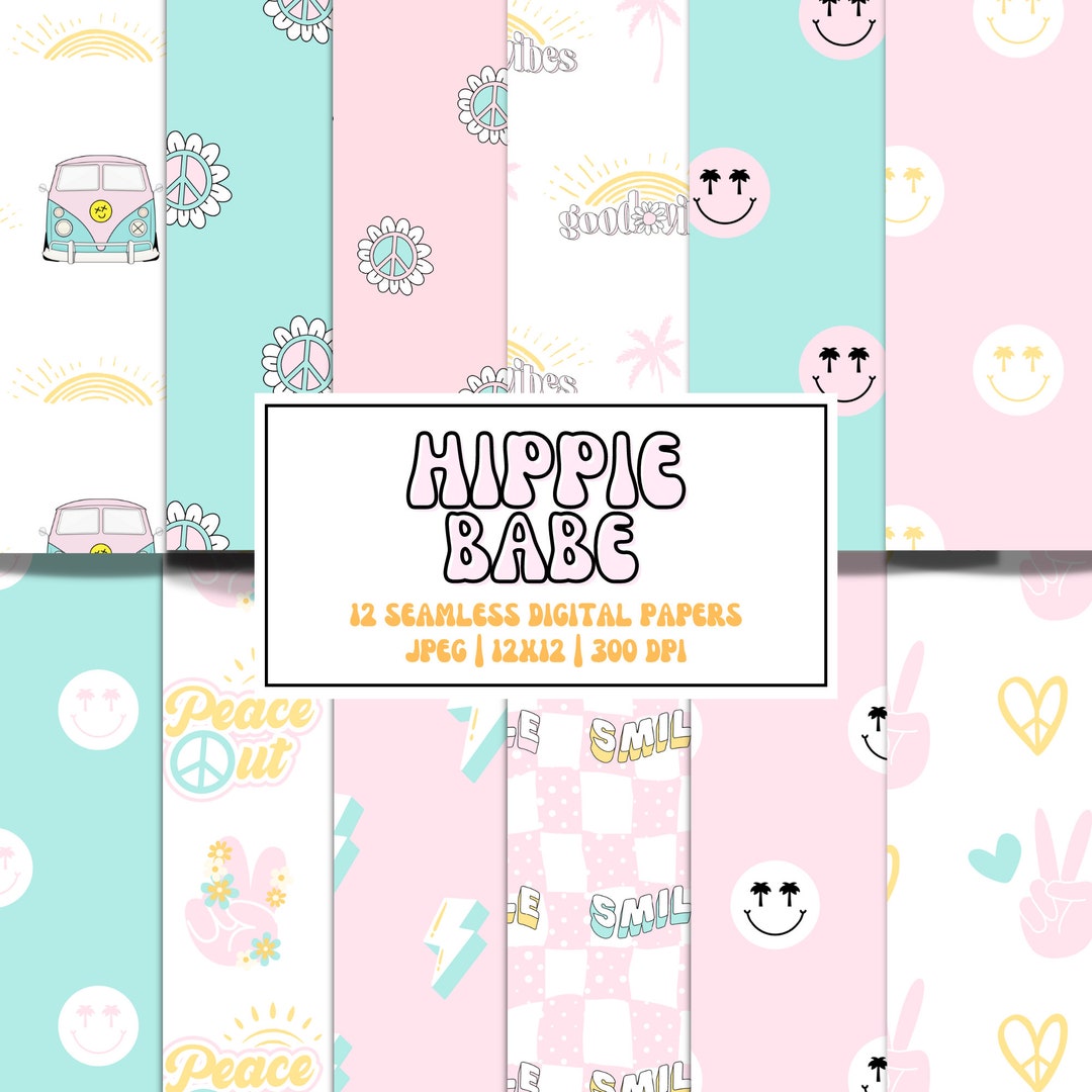 Retro Seamless Digital Paper Pattern for Kids Party Background for ...