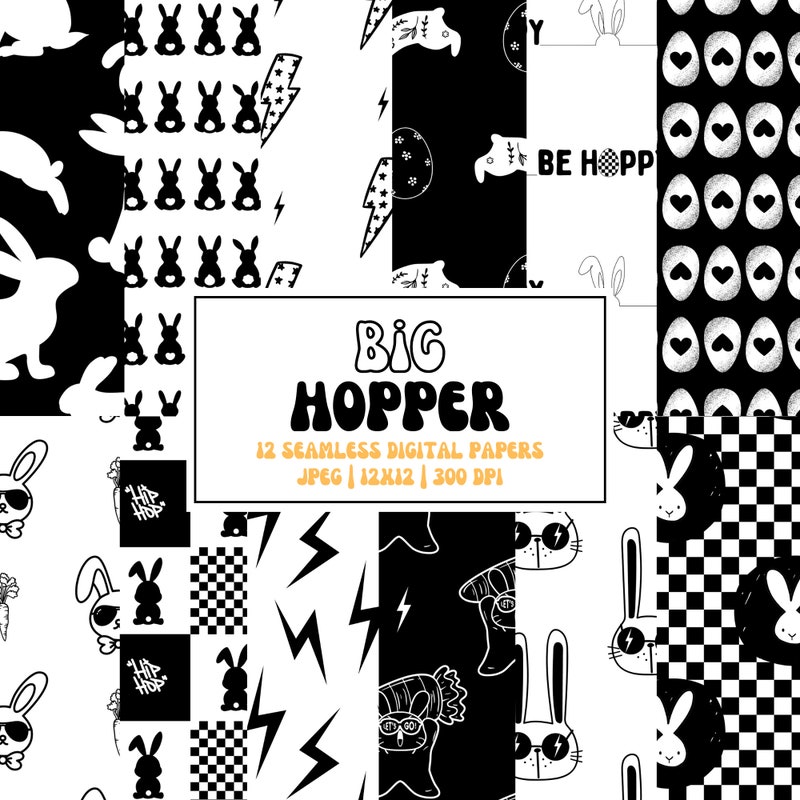 Easter Digital Paper - Etsy