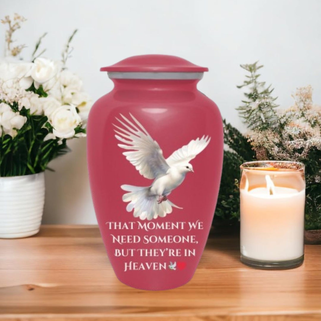 Dove Bird Cremation Urn Elegant Memorial Urn for Human Ashes Customized ...