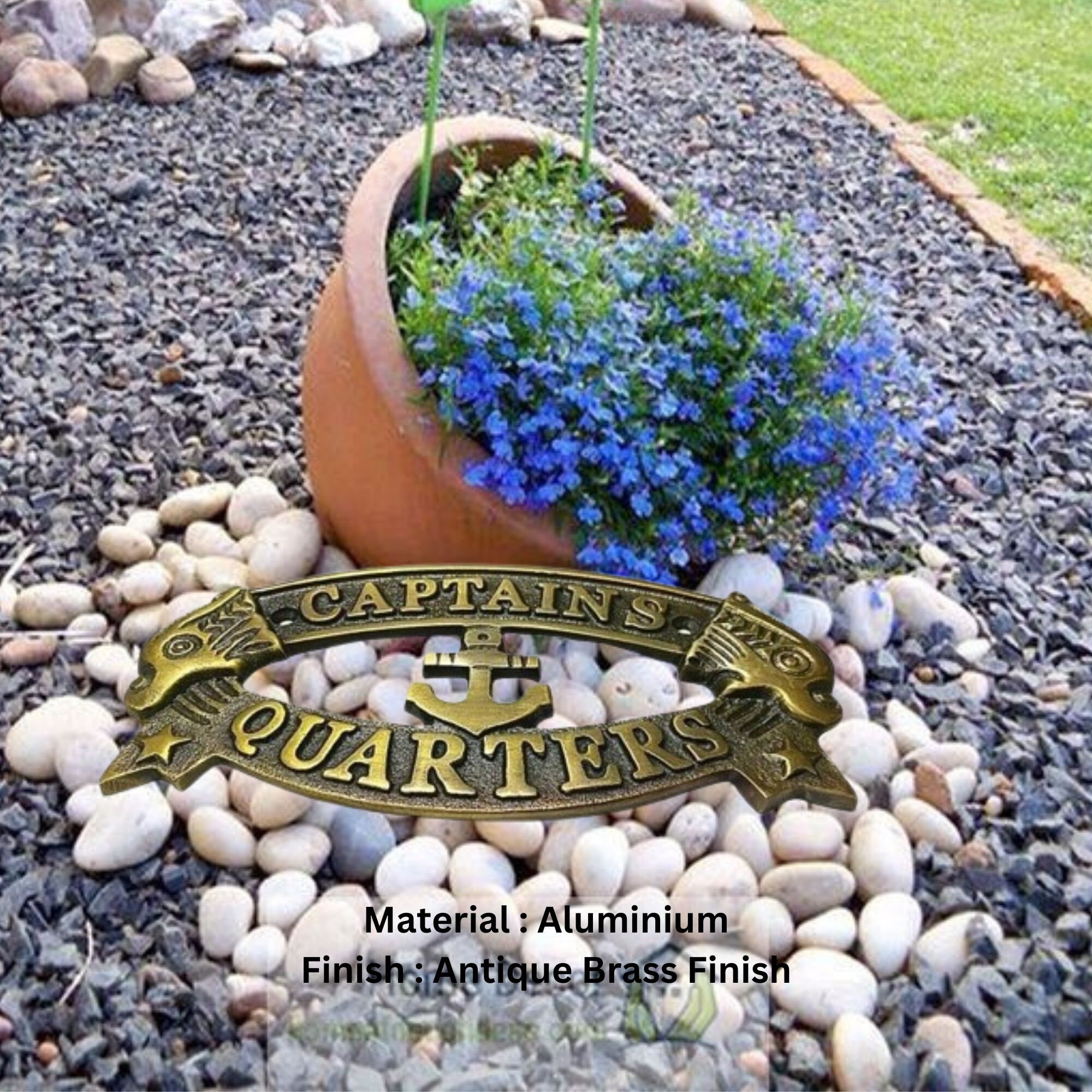 Vintage Nautical Captains Quarters Sign Antique Wall Décor for Ship or ...