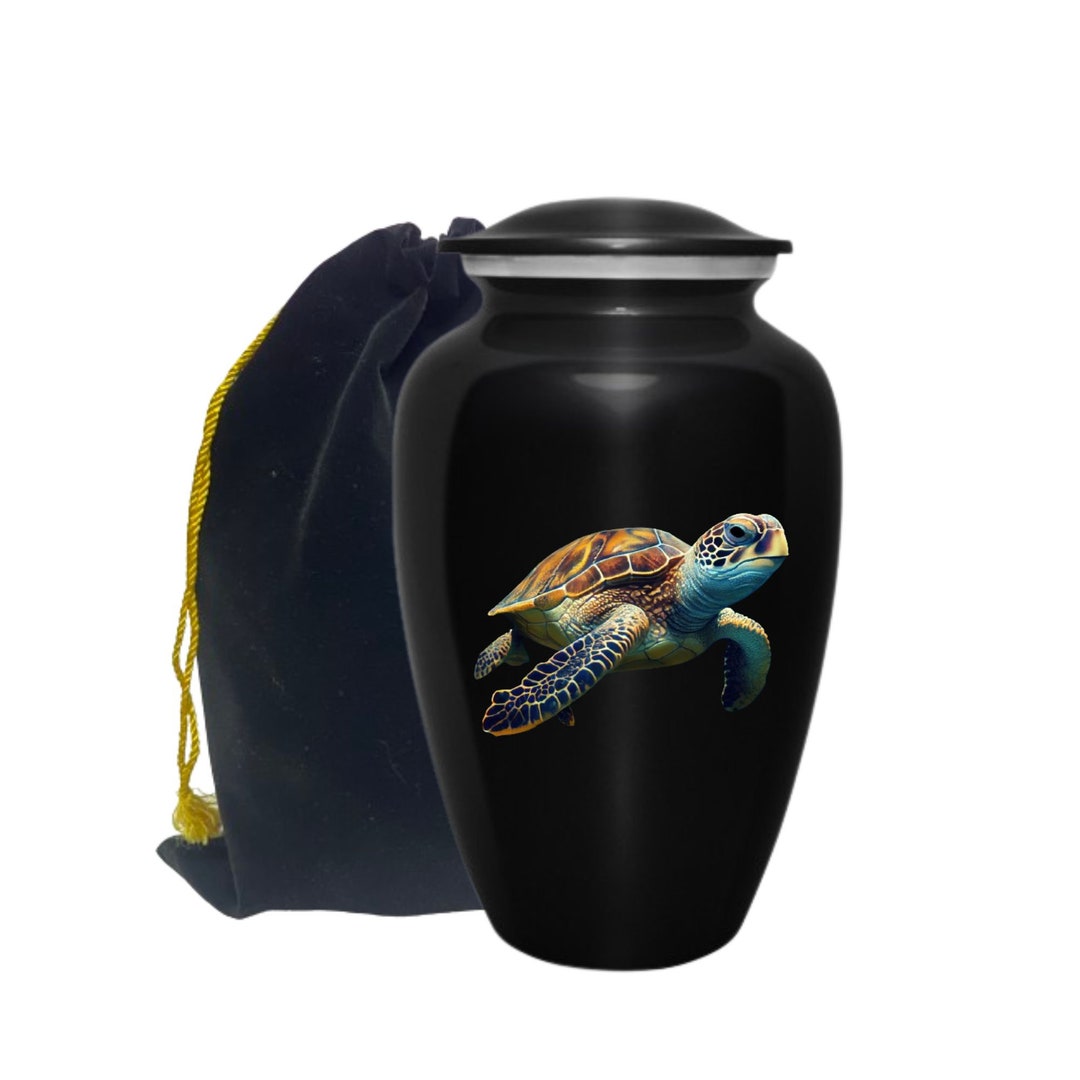 Buy Oceanic Remembrance Turtle Urn for Ashes Personalized Urn Beloved ...