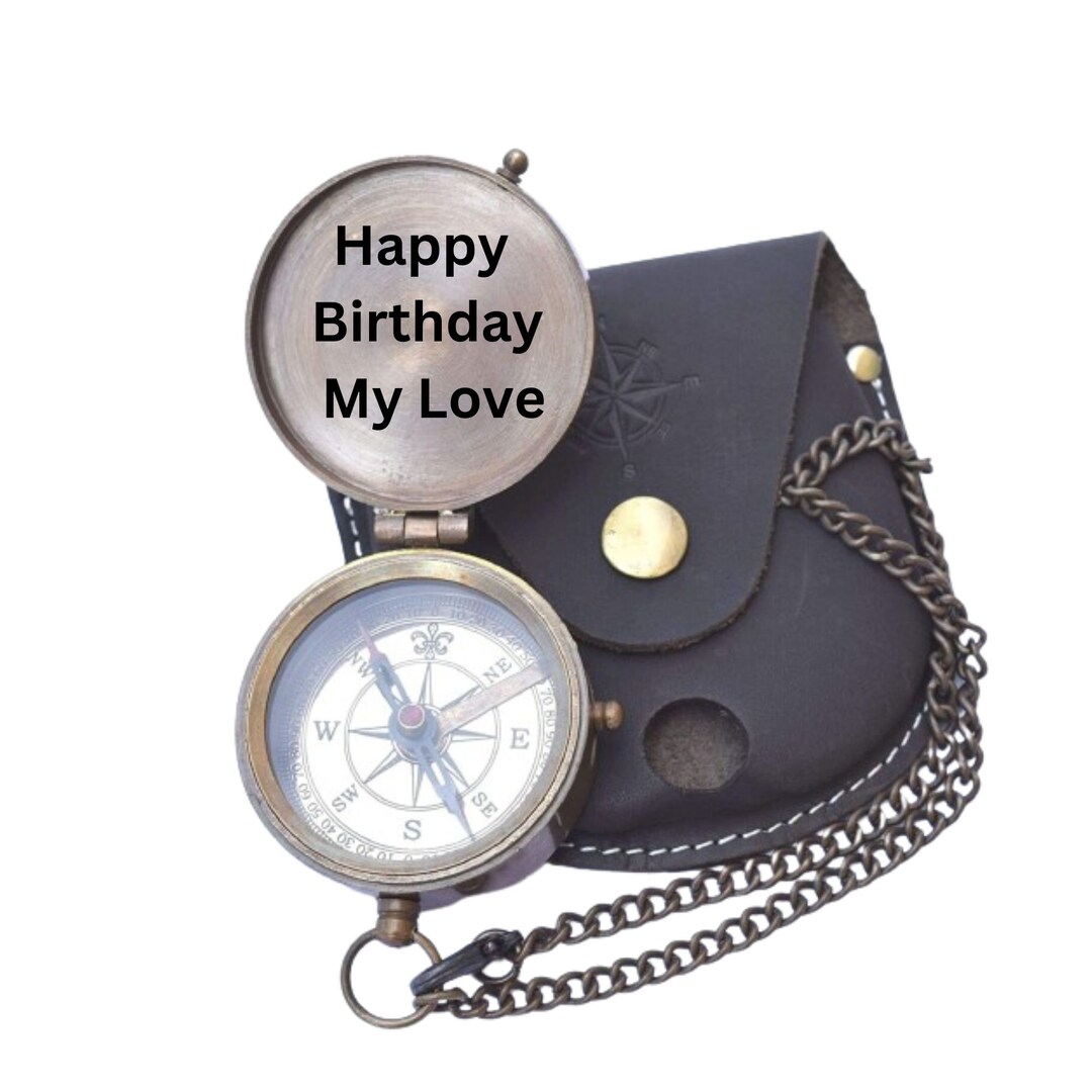 Prsnolized Custom Engraved Compass, Personalized Engraved Compass, Gift ...