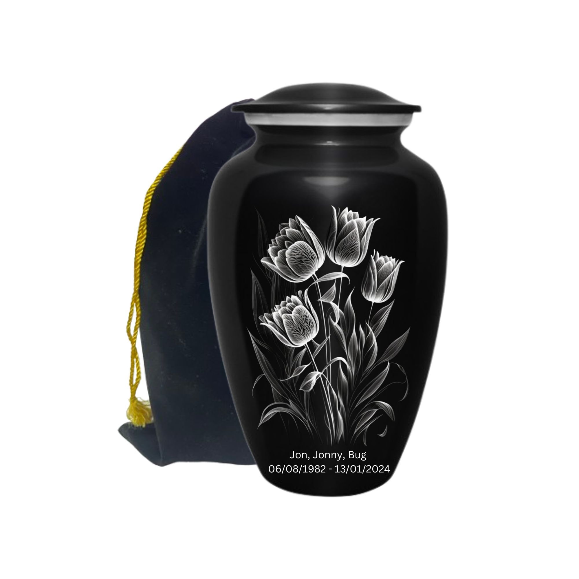 Cremation Tulips Flower Urn for Ashes Memorial Funeral Urn Handcrafted ...