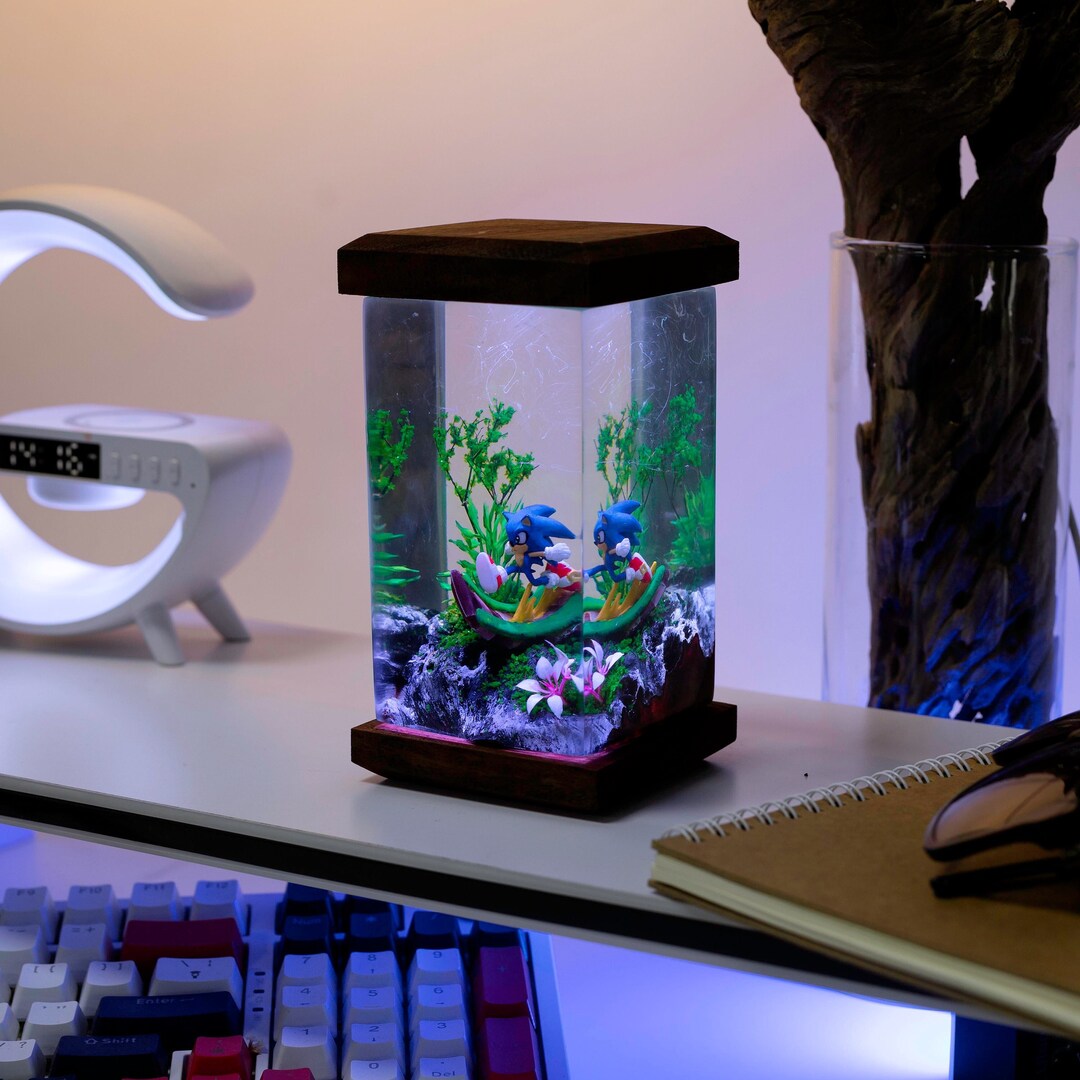 S.onic the Hedgehog Lamp, Gamer Lamp, Film Inspired Lamp, Birthday Gift ...