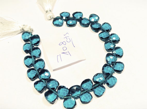 Peacock Green Color Hydro Quartz Trillion Shape.hydro Quartz - Etsy