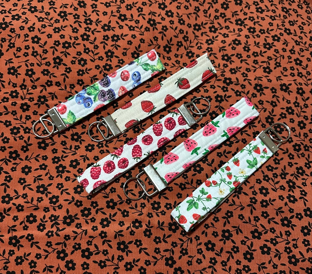Cute Quilted Line Fabric Keychain Wristlet Key Fob Great Gift - Etsy