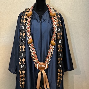 Sports Theme Football Graduation Lei Combo Set class of 2025 Graduation ...
