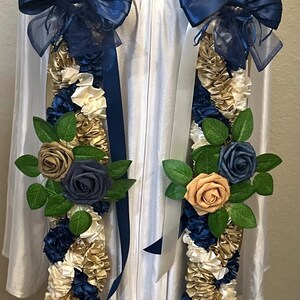 TRIPLE Ribbon Rose Graduation Lei With Sachet Bags - Etsy