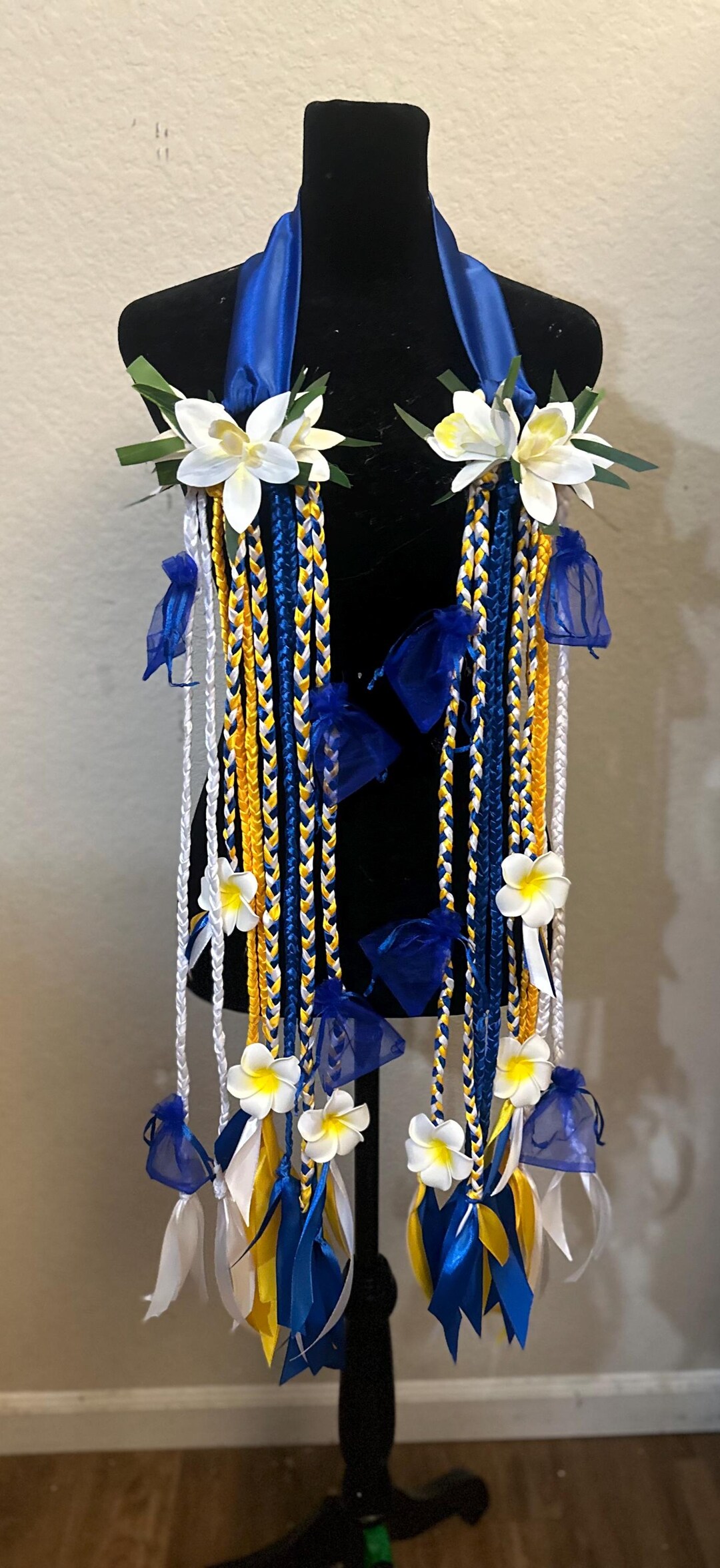Orchids and Plumerias Graduation Lei With Sachet Bags - Etsy
