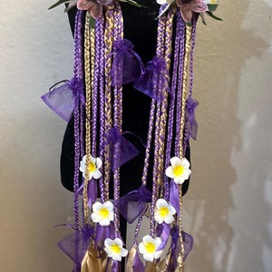 Orchids and Plumerias Graduation Lei With Sachet Bags - Etsy