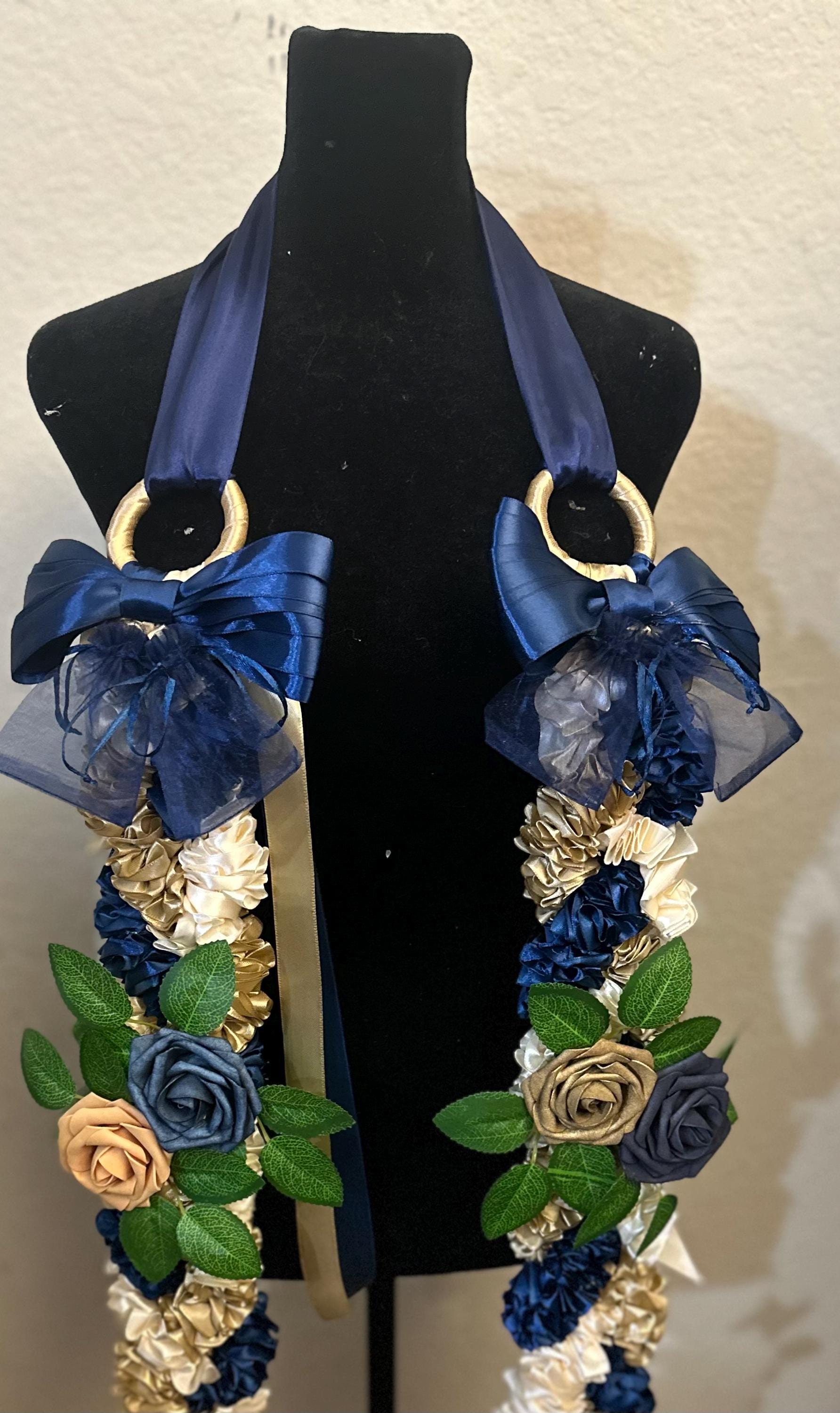 TRIPLE Ribbon Rose Graduation Lei With Sachet Bags - Etsy