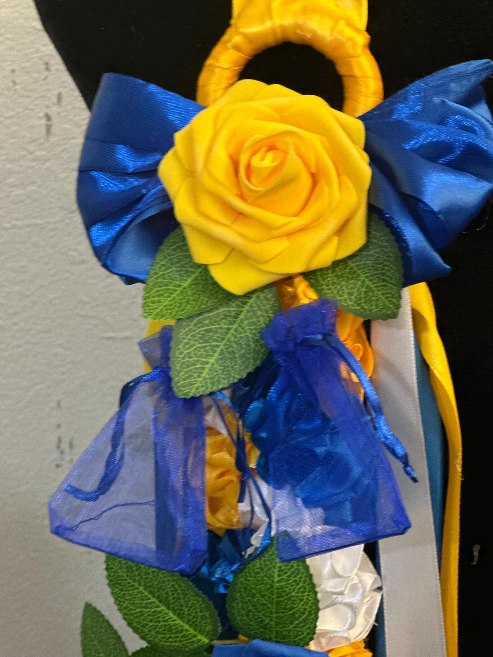 TRIPLE Ribbon Rose Graduation Lei With Sachet Bags - Etsy