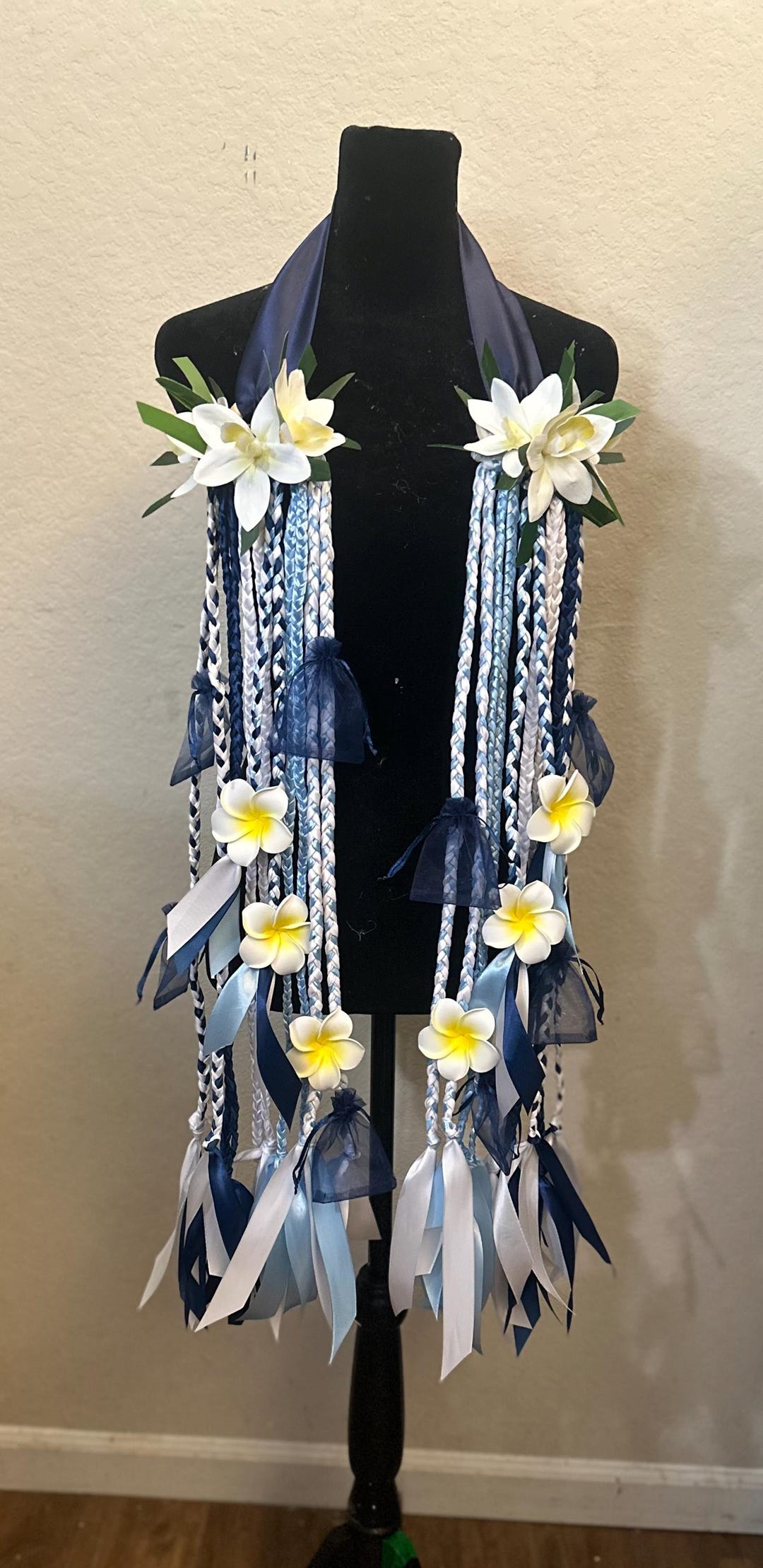 Orchids and Plumerias Graduation Lei With Sachet Bags - Etsy