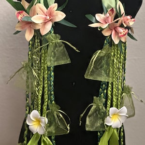 Orchids and Plumerias Graduation Lei With Sachet Bags - Etsy