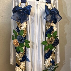 TRIPLE Ribbon Rose Graduation Lei With Sachet Bags - Etsy