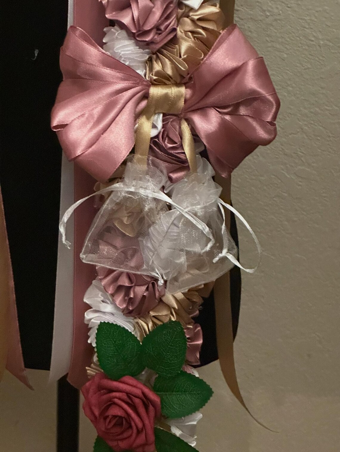 TRIPLE Ribbon Rose Graduation Lei With Sachet Bags - Etsy