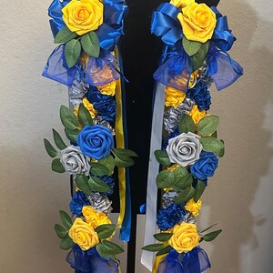 TRIPLE Ribbon Rose Graduation Lei With Sachet Bags - Etsy