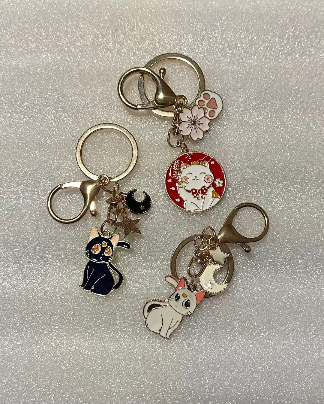 Cute Kitty Charm and Trendy Kawaii Anime Inspired Pendant Bag Ornament ...