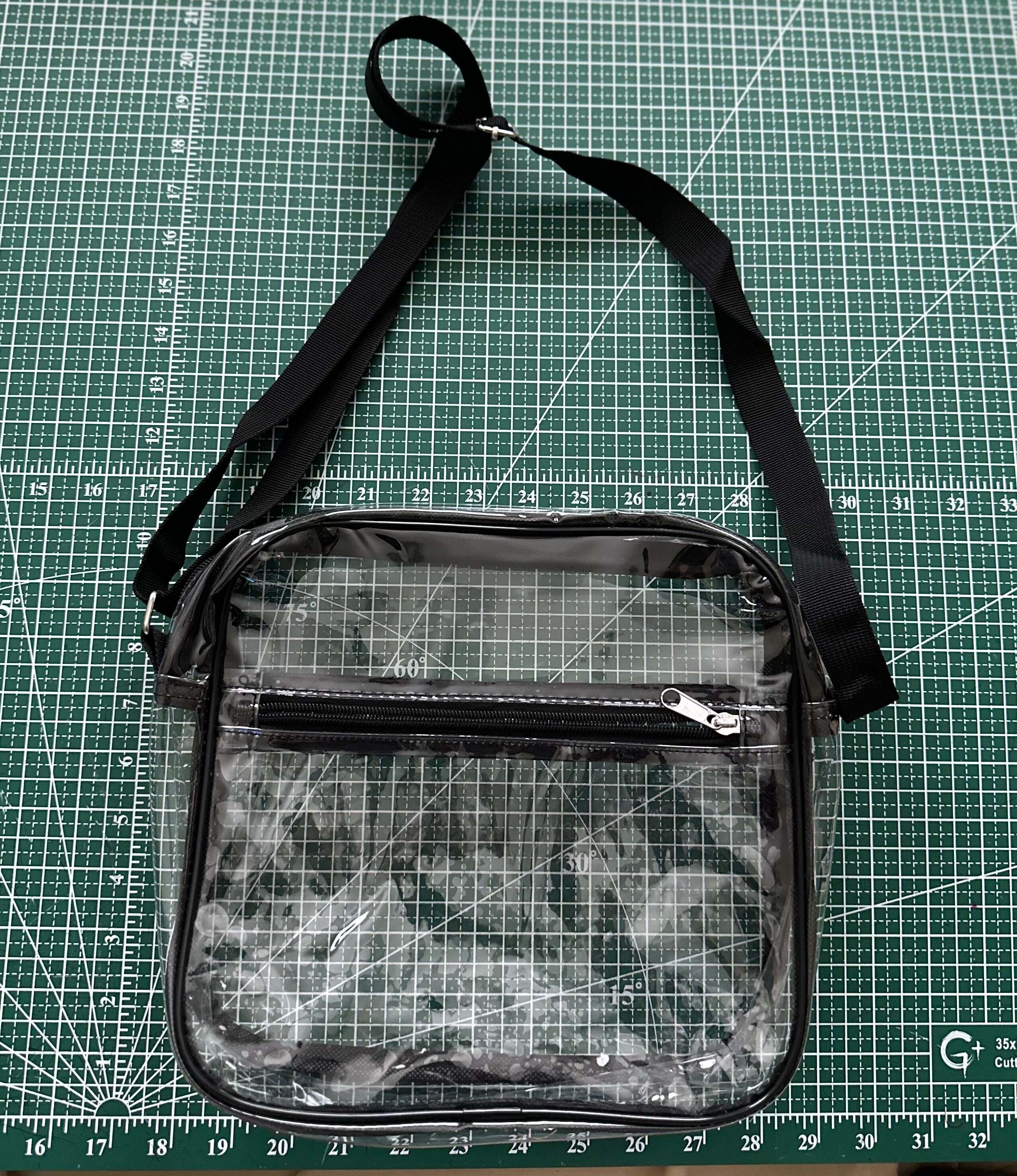 Clear Crossbody Bag Transparent Sling Bag W/ Adjustable Strap Stadium ...