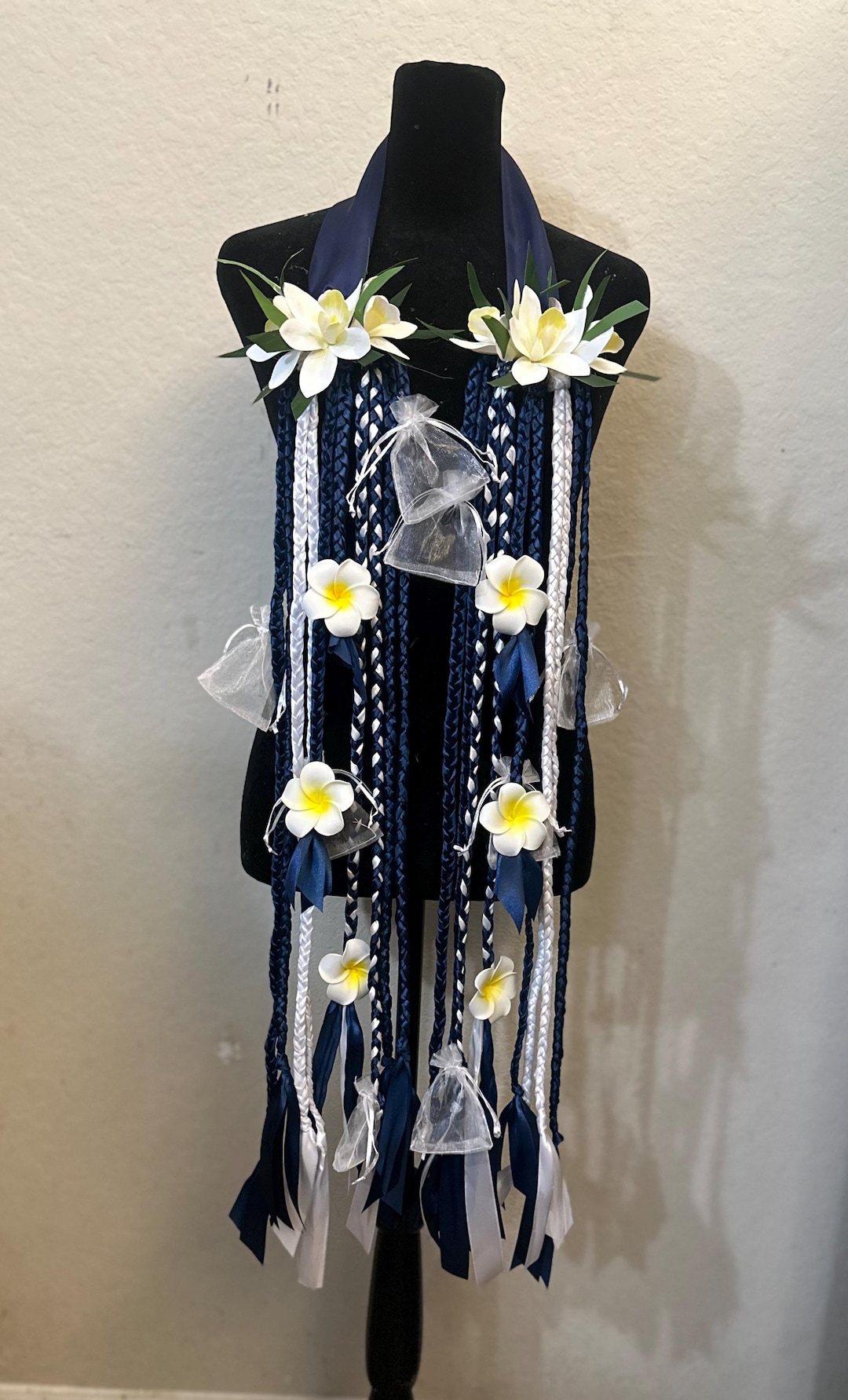 Orchids and Plumerias Graduation Lei With Sachet Bags - Etsy