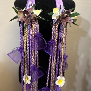 Orchids and Plumerias Graduation Lei With Sachet Bags - Etsy