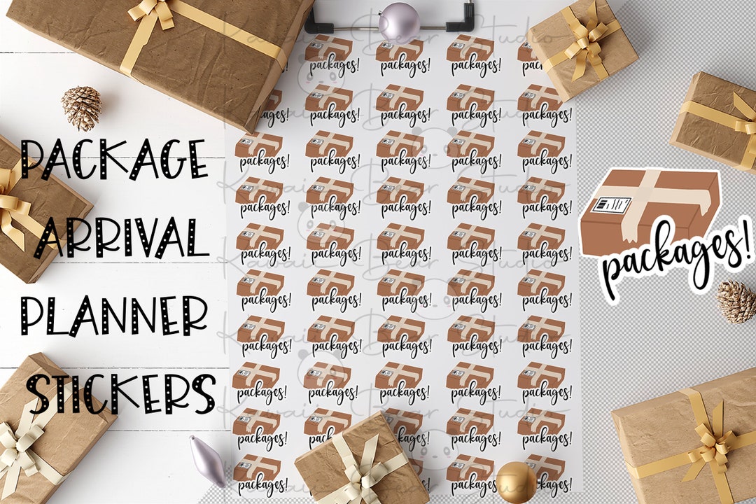 Full Sheet Planner Stickers for Package Arrivals at the Holidays or Any ...