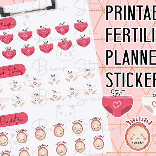 Fertility Stickers - Etsy